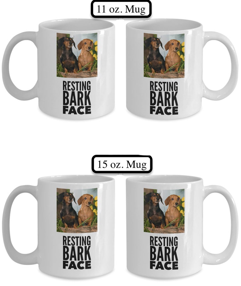 Personalized Dog Photo Mug: Resting Bark Face, Custom Pet Gift - Etsy