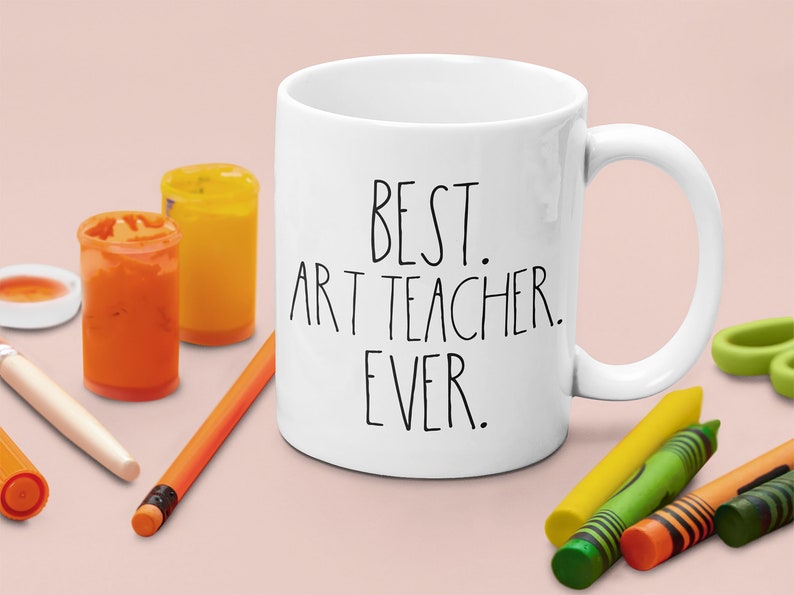 Art Teacher Gifts Best Art Teacher Ever Mug Gift From Art - Etsy