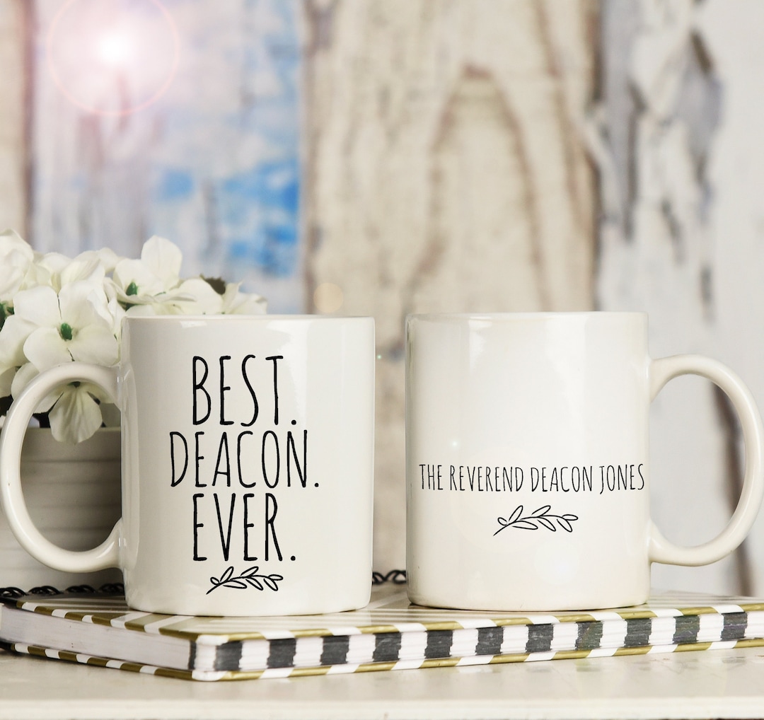 Personalized Deacon Mug, Deacon Ordination Gift, Wedding Officiant Gift ...