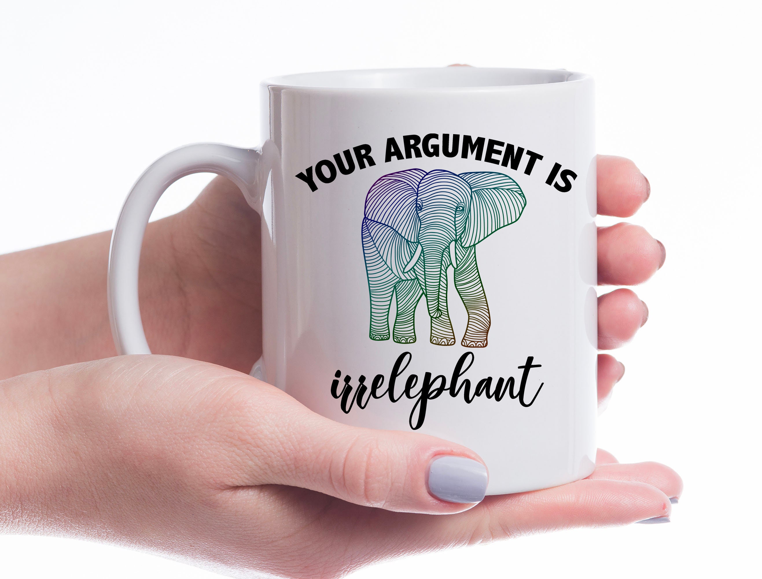 Lawyer Gift Your Argument is Irrelephant Funny Elephant Coffee - Etsy