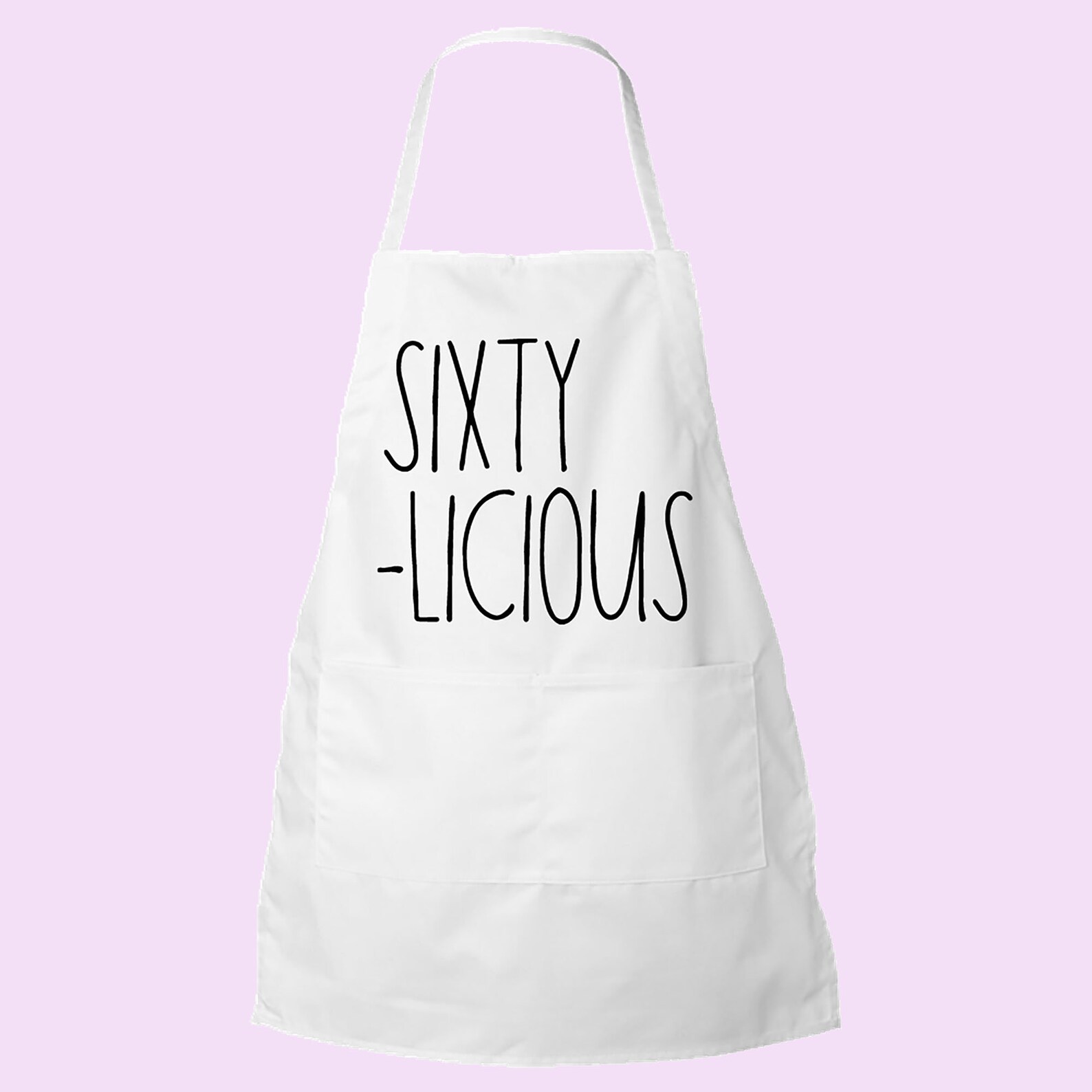 60th Birthday Apron Sixty-licious 60th Birthday Gift for - Etsy
