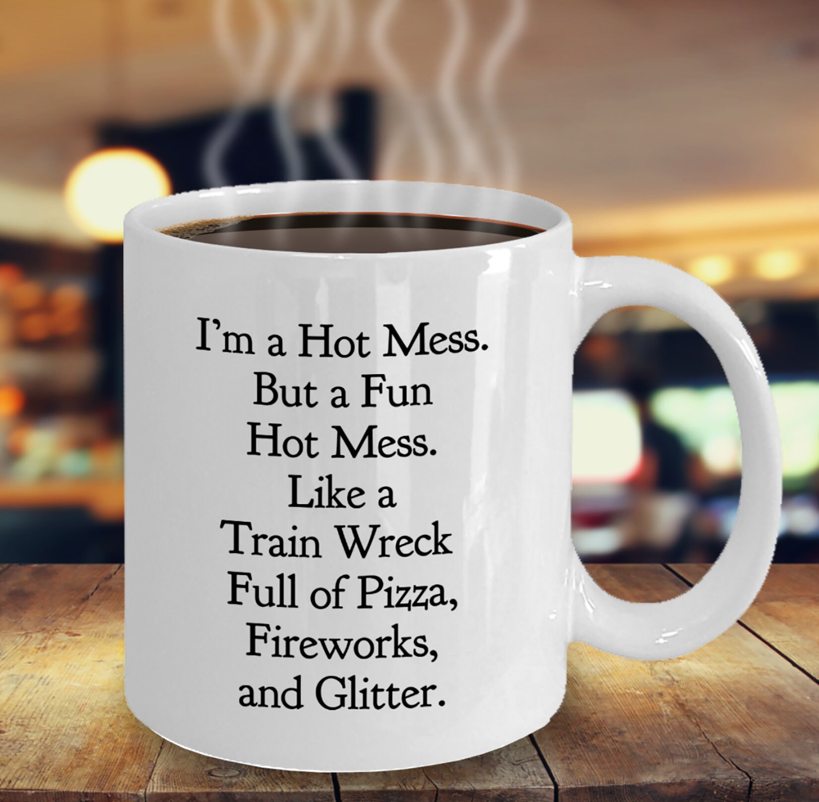 Gift Idea for Best Friend Funny Gift I'm a Fun Hot Mess | Etsy