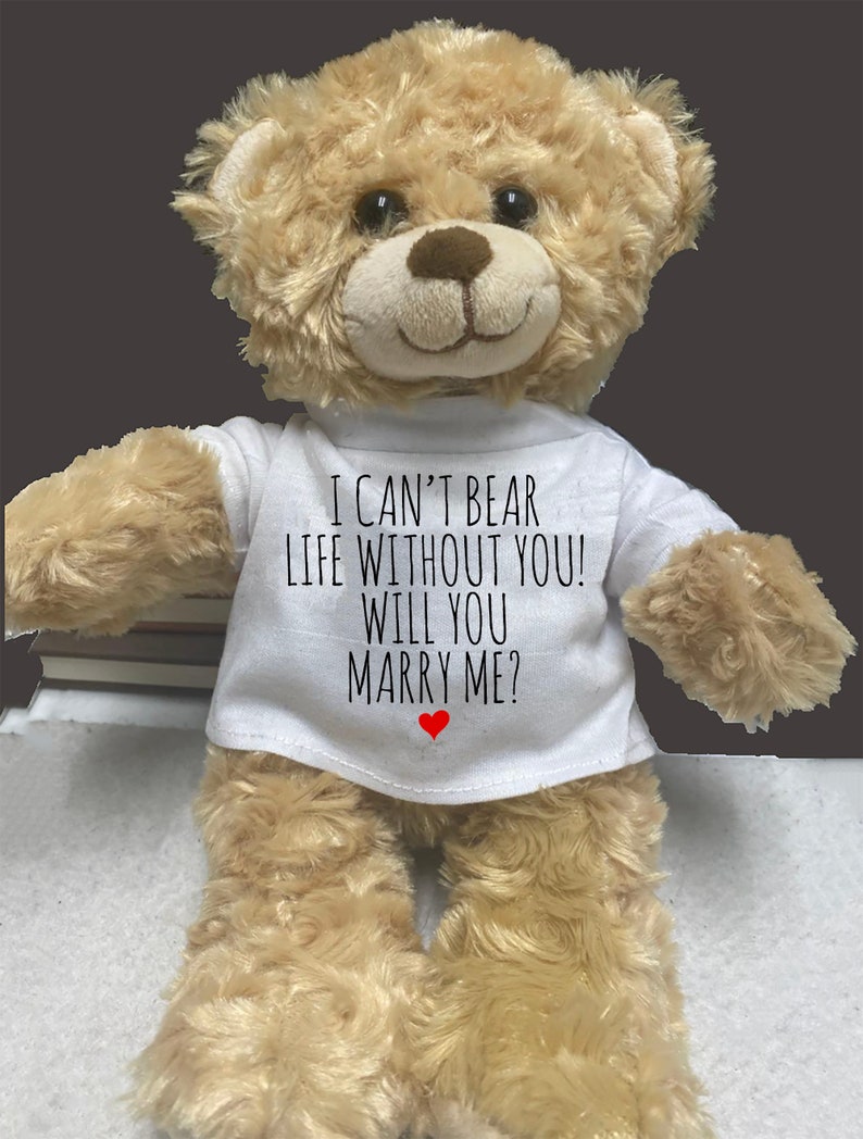 Personalized Will You Marry Me Proposal Gift Pack Teddy Bear - Etsy