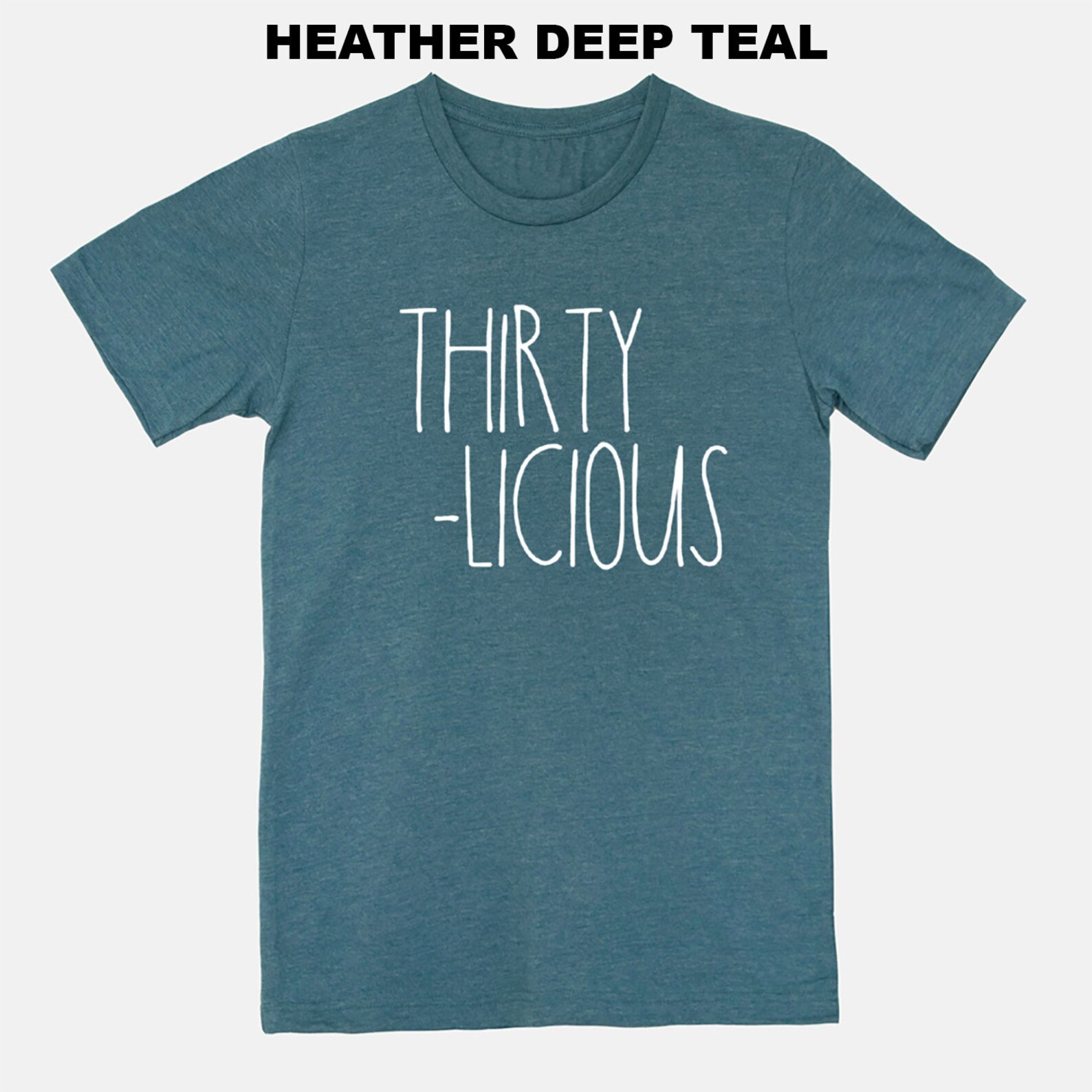 30th Birthday Tee Thirty-licious Unisex BELLA CANVAS - Etsy