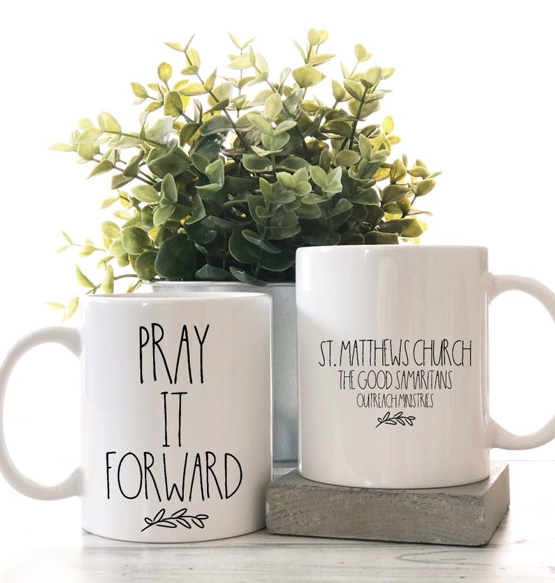 Personalized "pray It Forward" Mug: Church Ministry Gift - Etsy