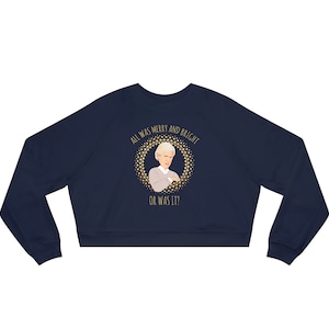 True Crime Christmas Cropped Fleece Sweatshirt for Women, Keith ...