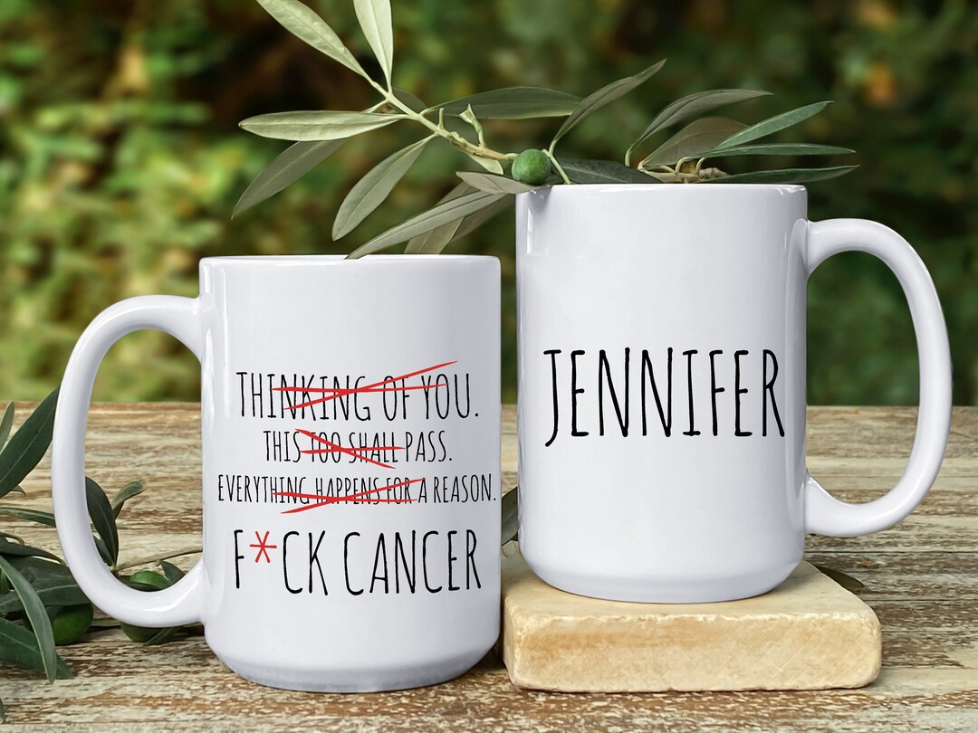 Personalized Fck Cancer Mug, Fuck Cancer Cup, Snarky Chemo Care Package ...