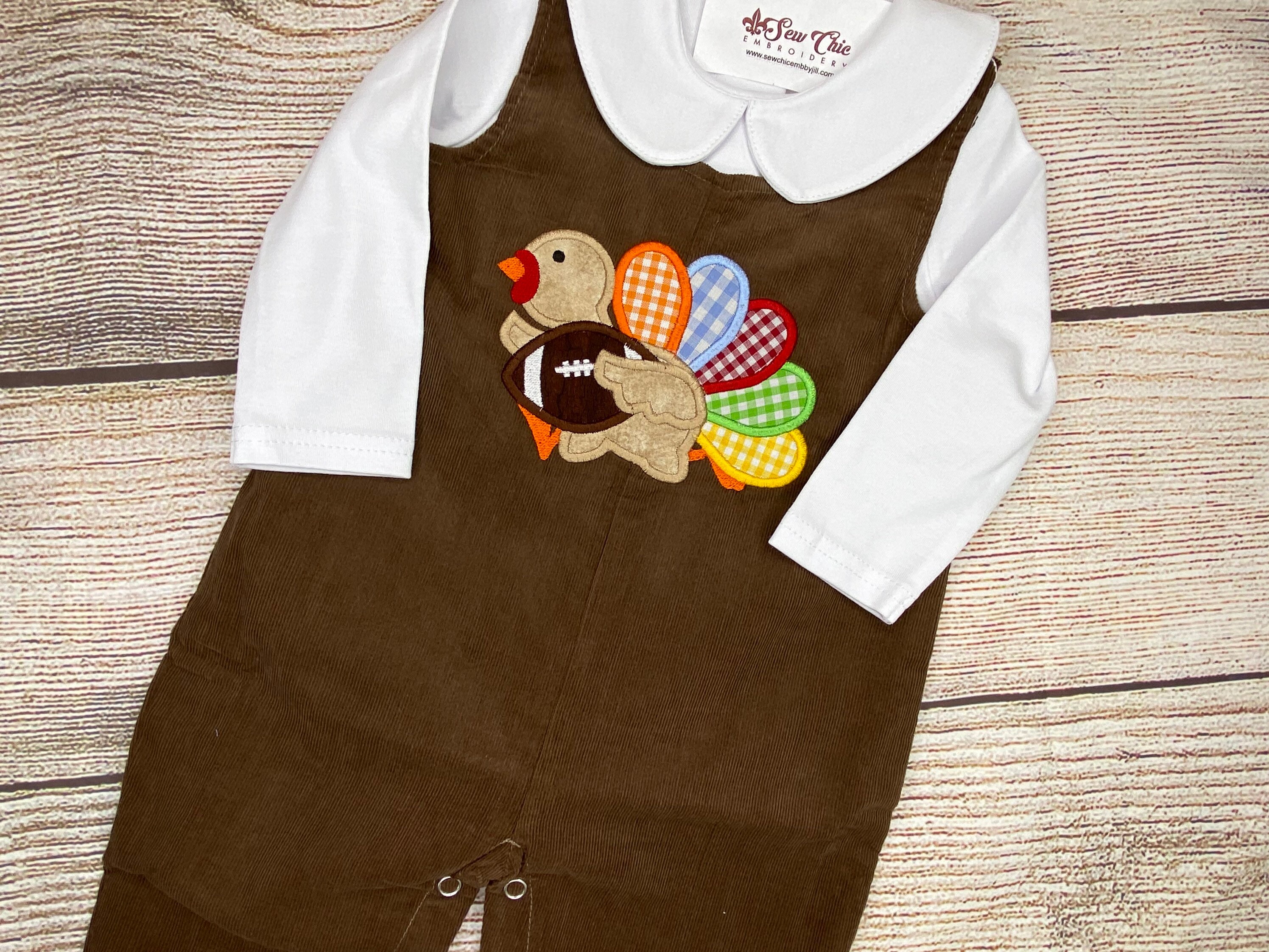 Baby Boy Thanksgiving Turkey Football Overalls Baby Boy - Etsy