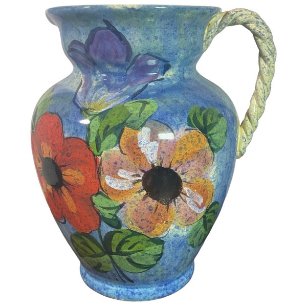 Italian Pottery Pitcher - Etsy