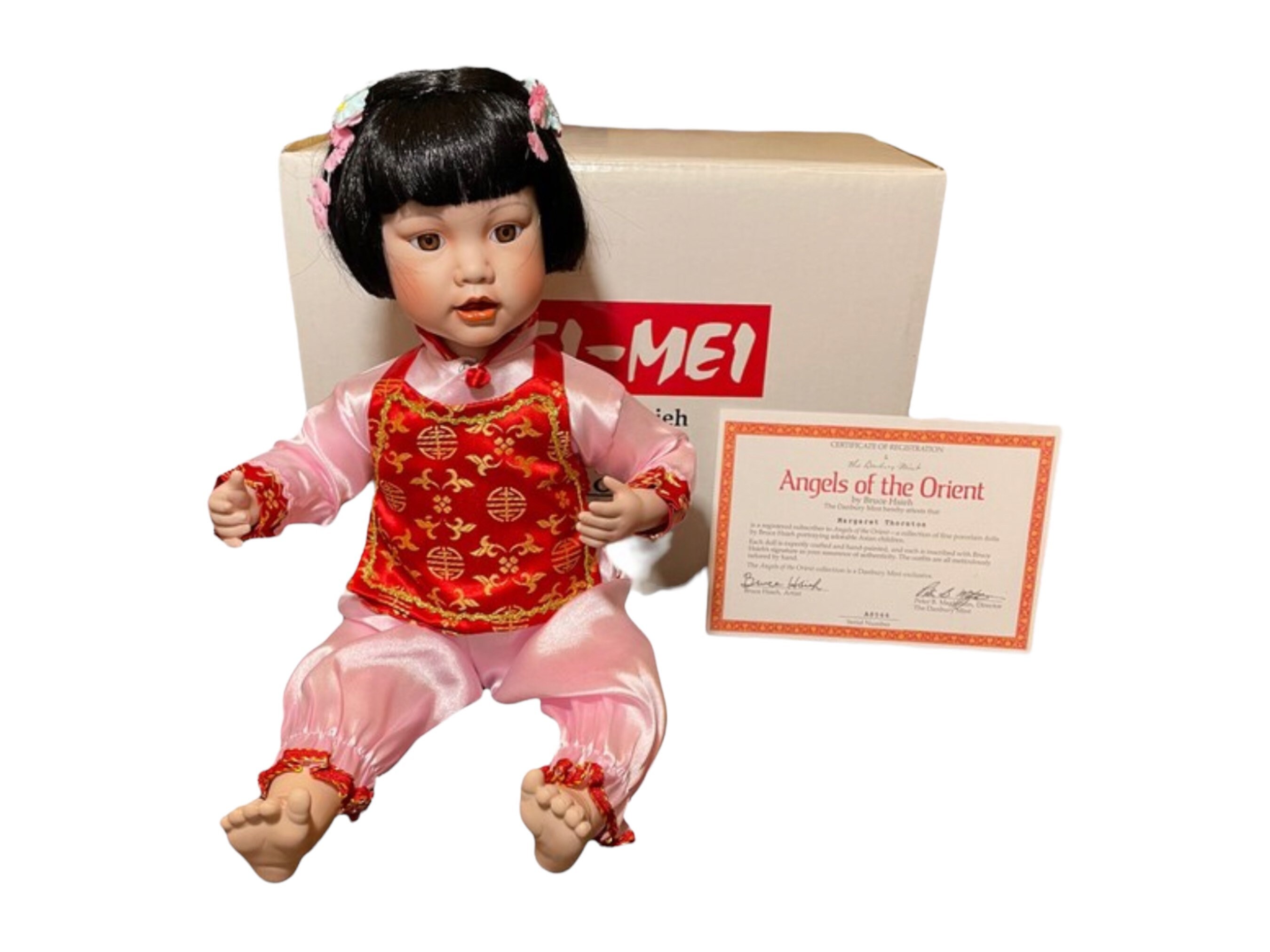 Vintage Ceramic Baby Doll Danbury Mint Bruce Hsieh Mei Mei in - Etsy