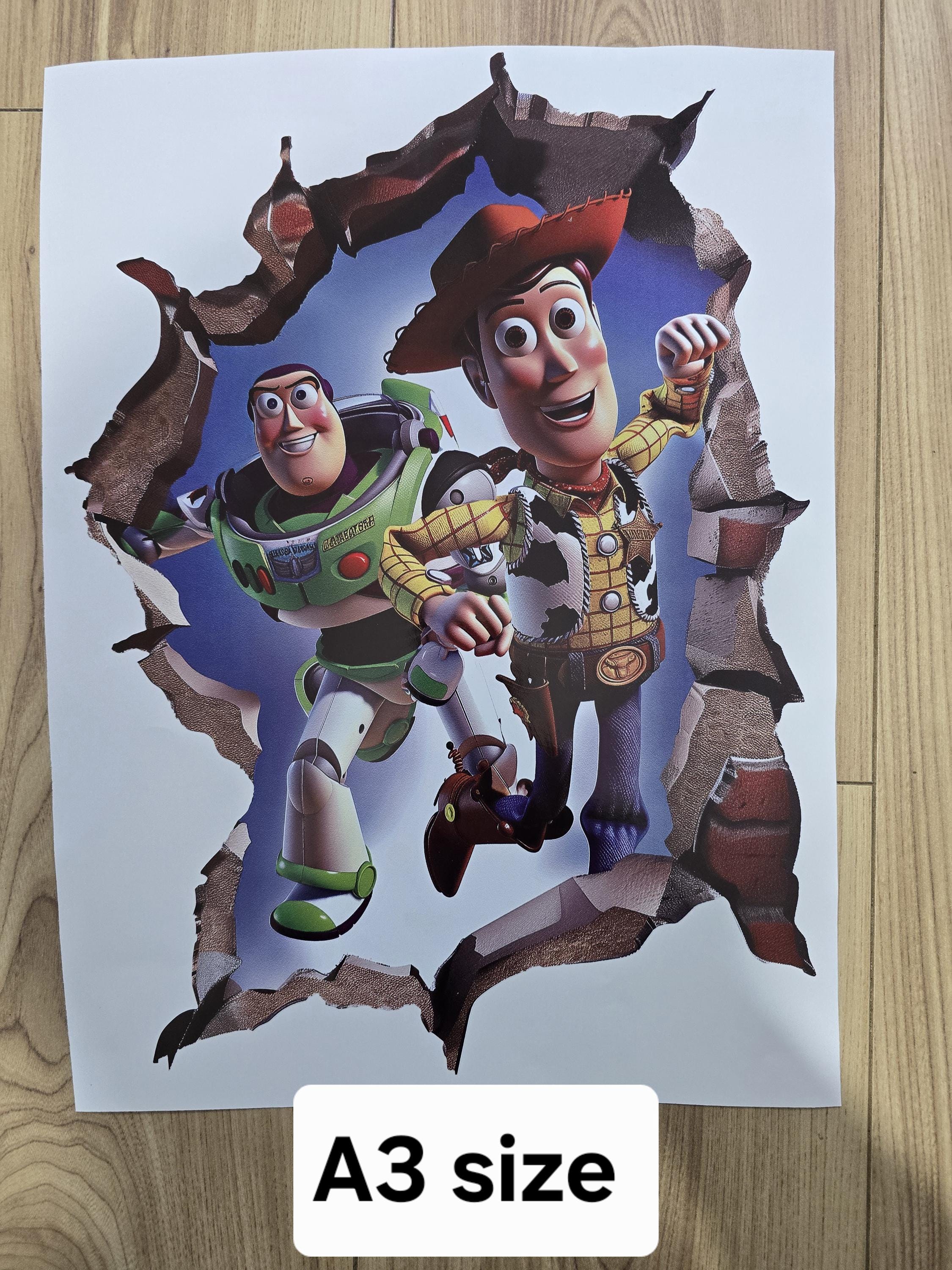 Buzz Lightyear & Woody Wall Decal: Toy Story Nursery Decor - Etsy