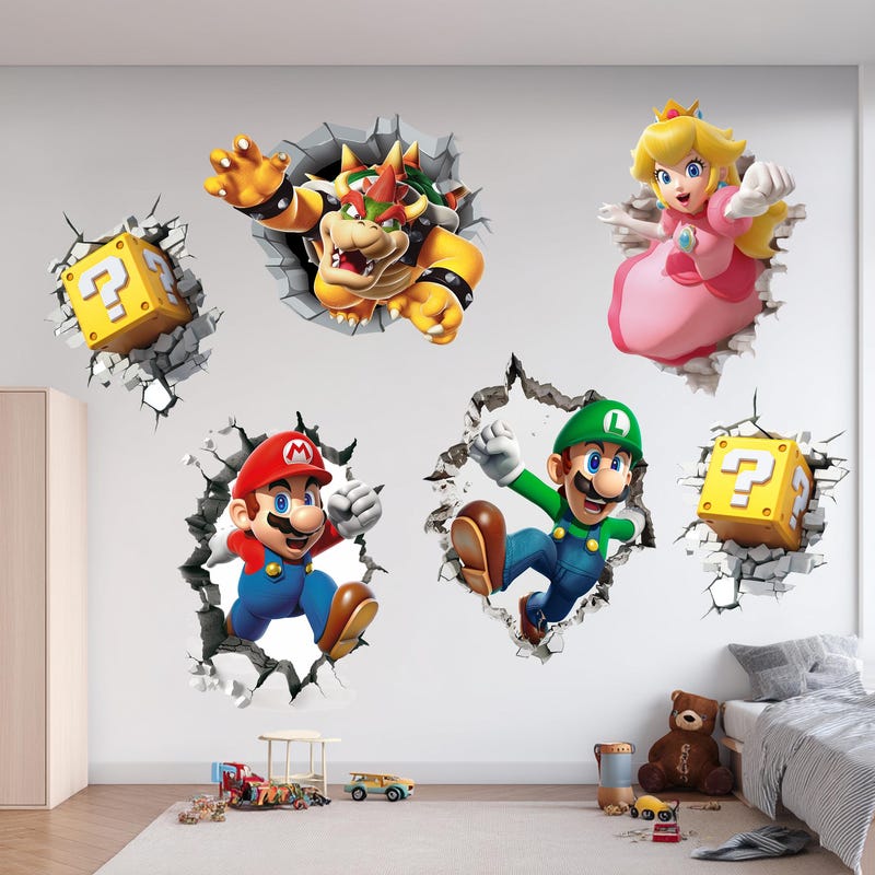 Mario Wall Decal - Etsy