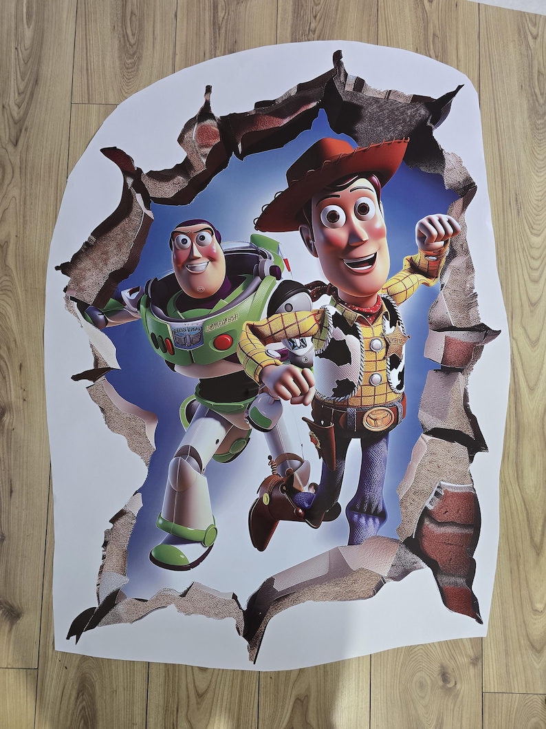 Buzz Lightyear & Woody Wall Decal: Toy Story Nursery Decor - Etsy