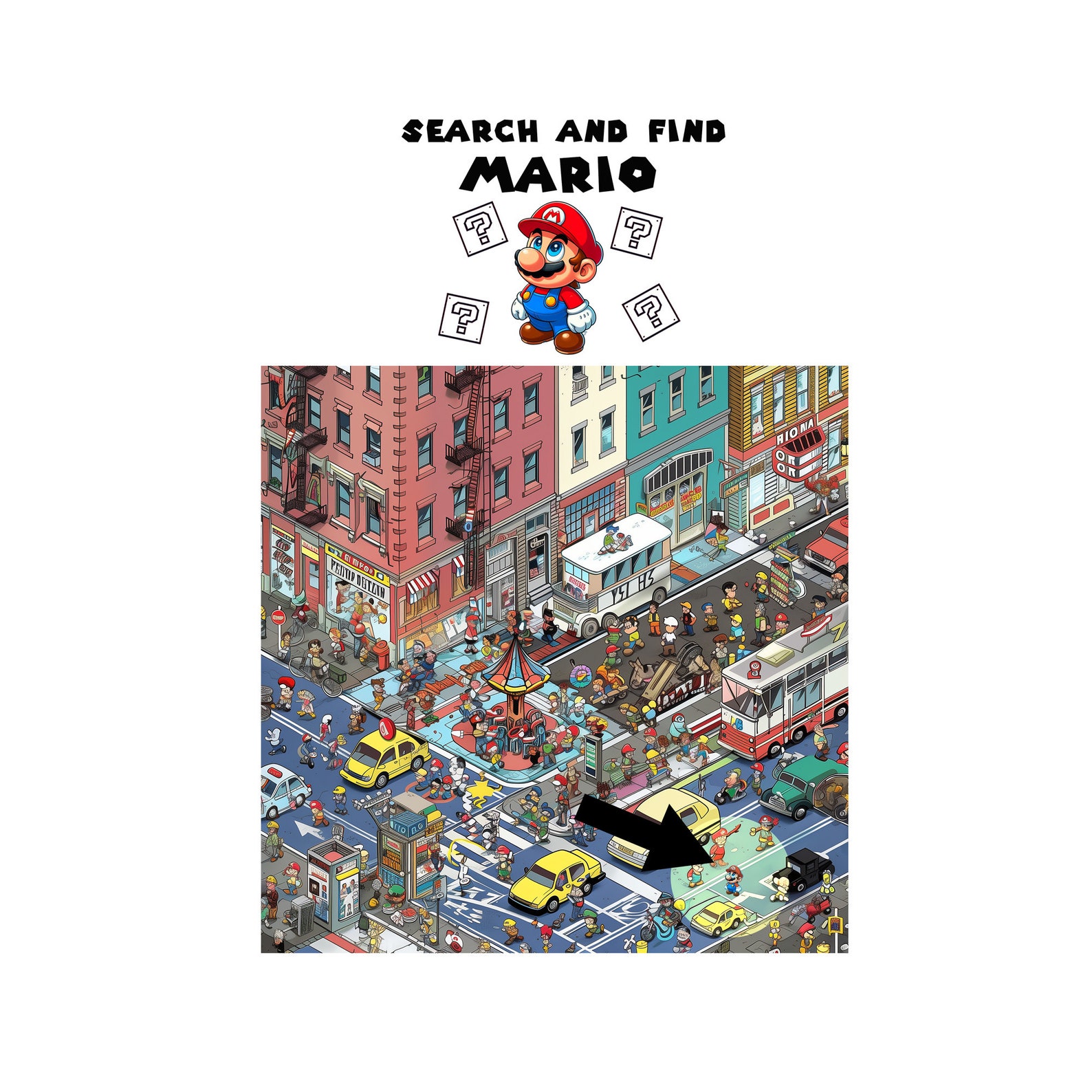 Super Mario Search and Find Game: Kids Party Activity (digital PDF) - Etsy