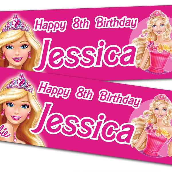 Barbie Banner - Etsy