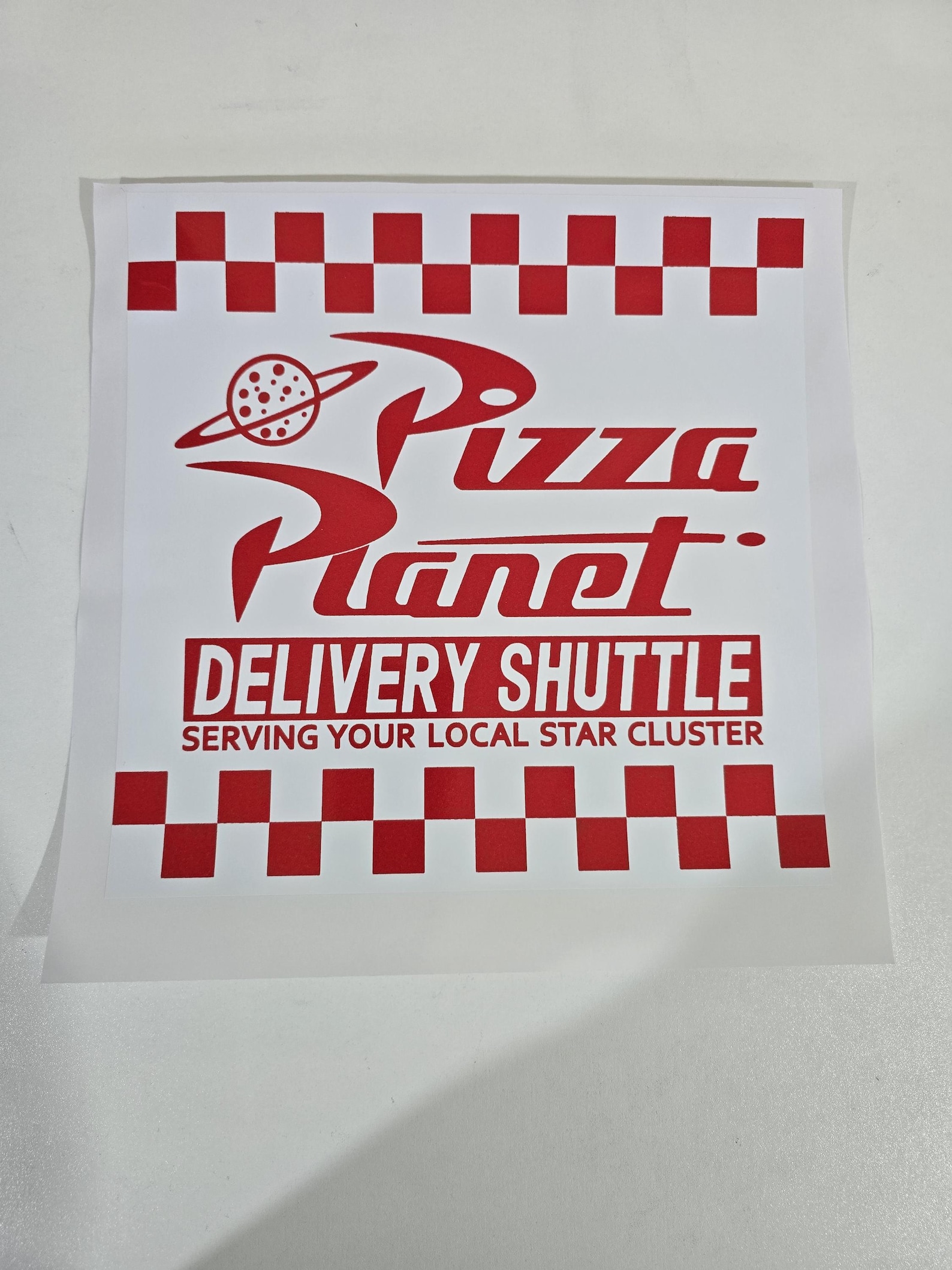 Pizza Planet Pizza Box Label Sticker: Toy Story Party Decoration - Etsy
