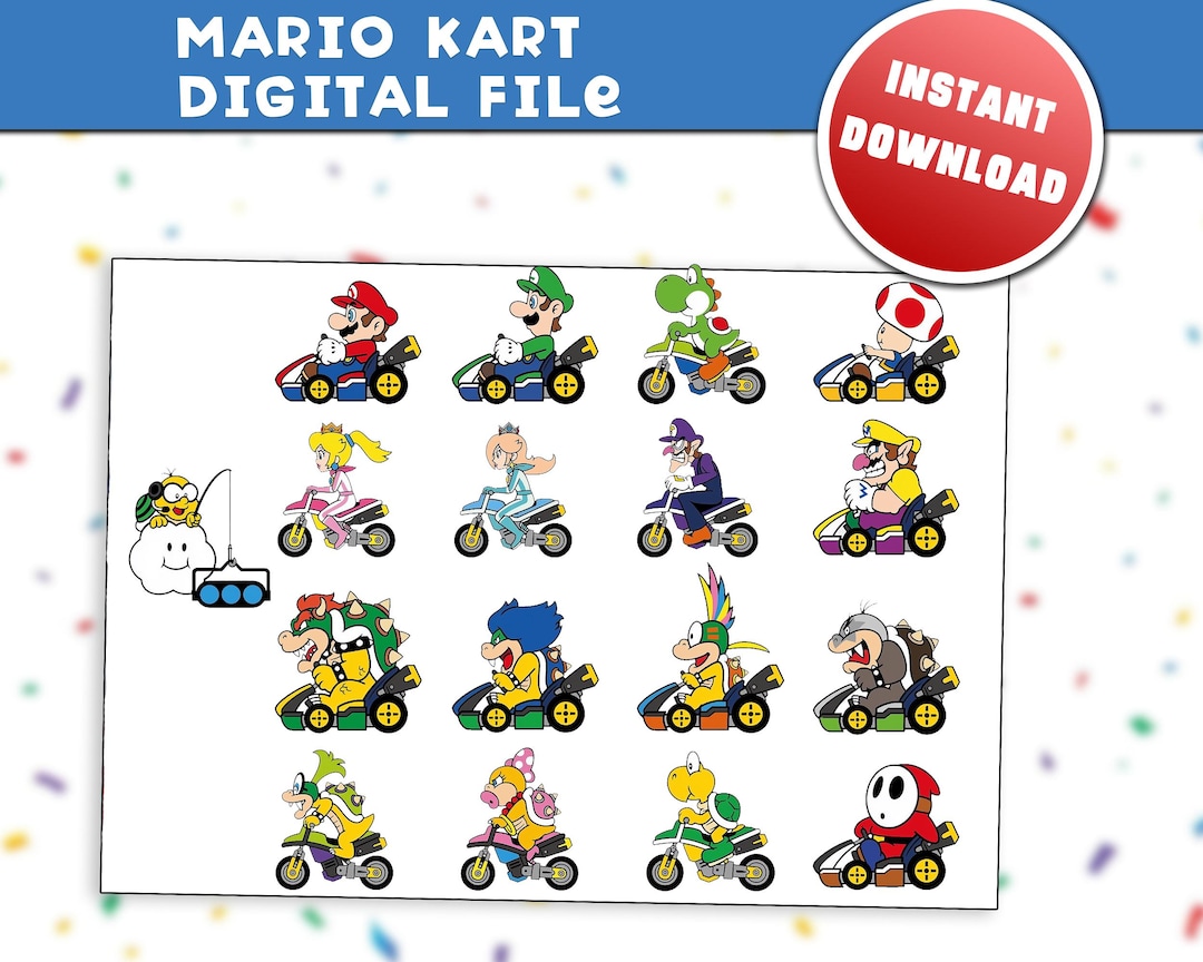Super Mario Kart Png,super Mario Characters Png Clipart,super Mario ...