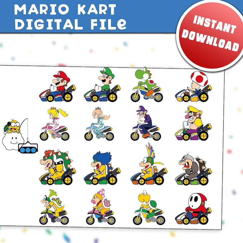 Mario Kart 2d - Etsy