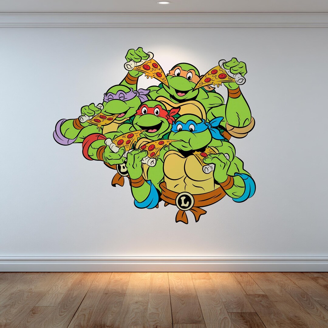 Ninja Turtles Wall Decal: Kids Room Removable Vinyl Art - Etsy