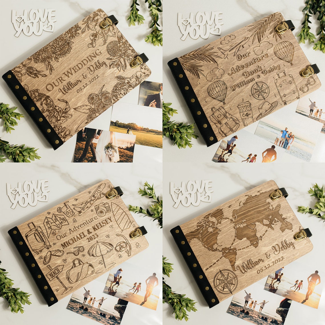 Our Adventure Book, Custom Photo Album, Adventure Photo Album , Wedding ...