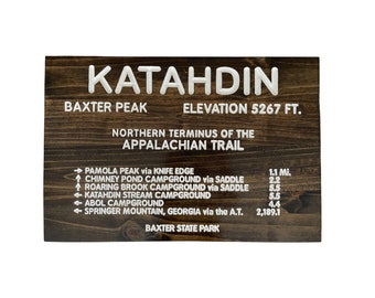 Mount Katahdin Sign - Etsy