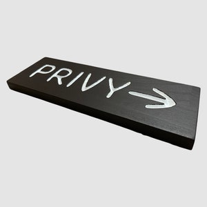 Privy Sign Replica | Funny Sign | Hiker Sign | Trail Sign | Camping ...