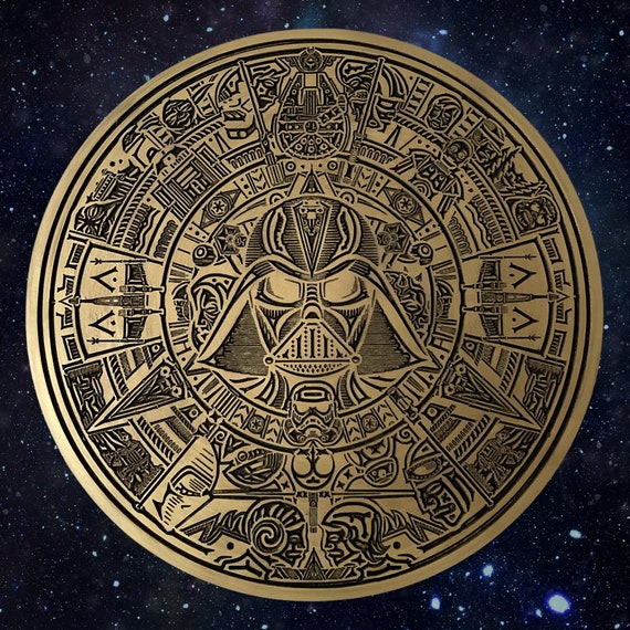 13 Wooden Star Wars Aztec Calendar Star Wars Gift | Etsy