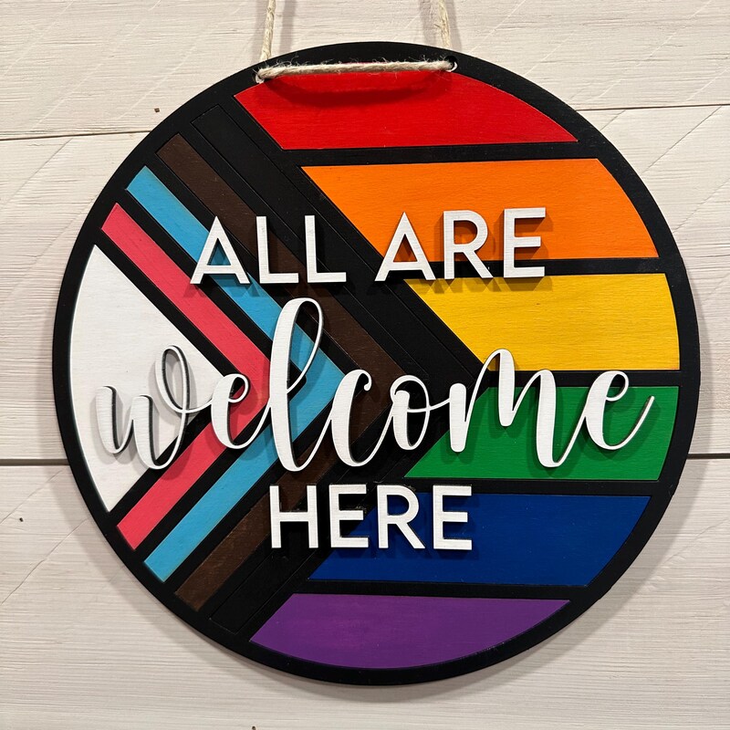 All Are Welcome Here - Etsy