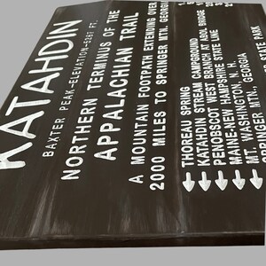 24" Distressed Katahdin Summit Sign Replica | Baxter State Park ...