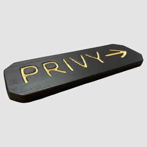 Privy Sign Replica | Funny Sign | Hiker Sign | Trail Sign | Camping ...
