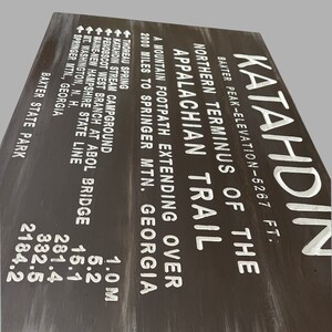24" Distressed Katahdin Summit Sign Replica | Baxter State Park ...