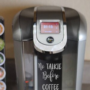 Custom Keurig Coffee Maker Decal, Sticker for Your Coffee Machine - Etsy