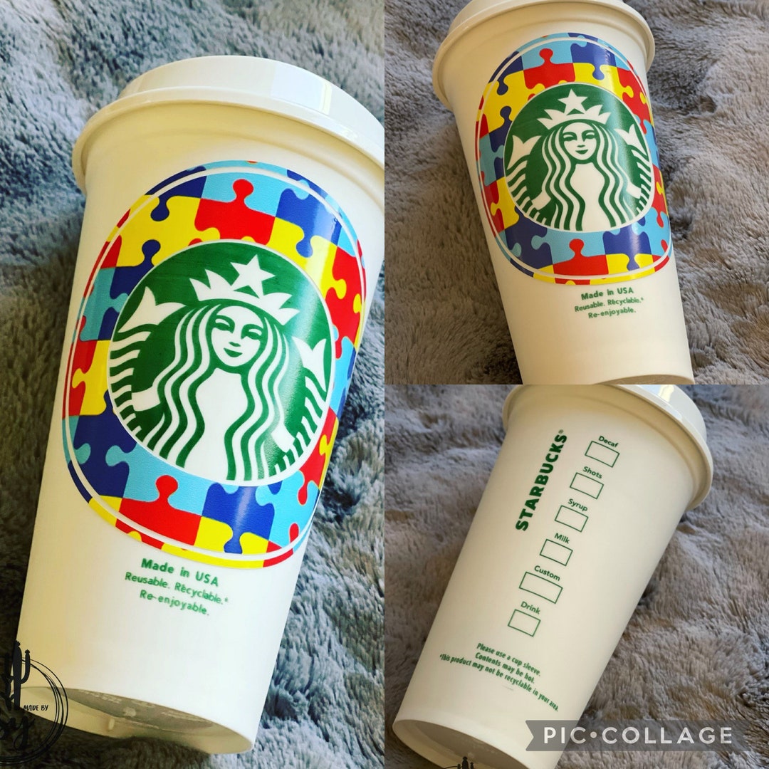 Autism Coffee Cup / Reusable Coffee Cup / Autism Awareness / - Etsy