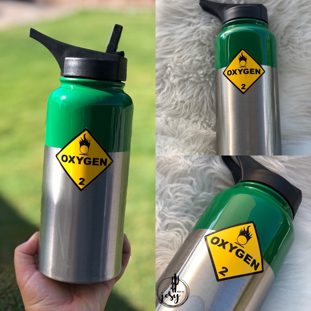 Oxygen Tank Water Bottle / Respiratory Therapist / RT /water Bottle for ...