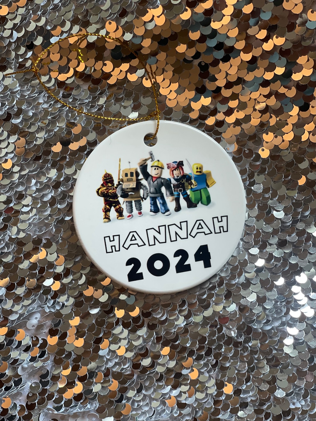 Roblox Ornament , Personalized Roblox Ornament, Video Gaming Ornament ...