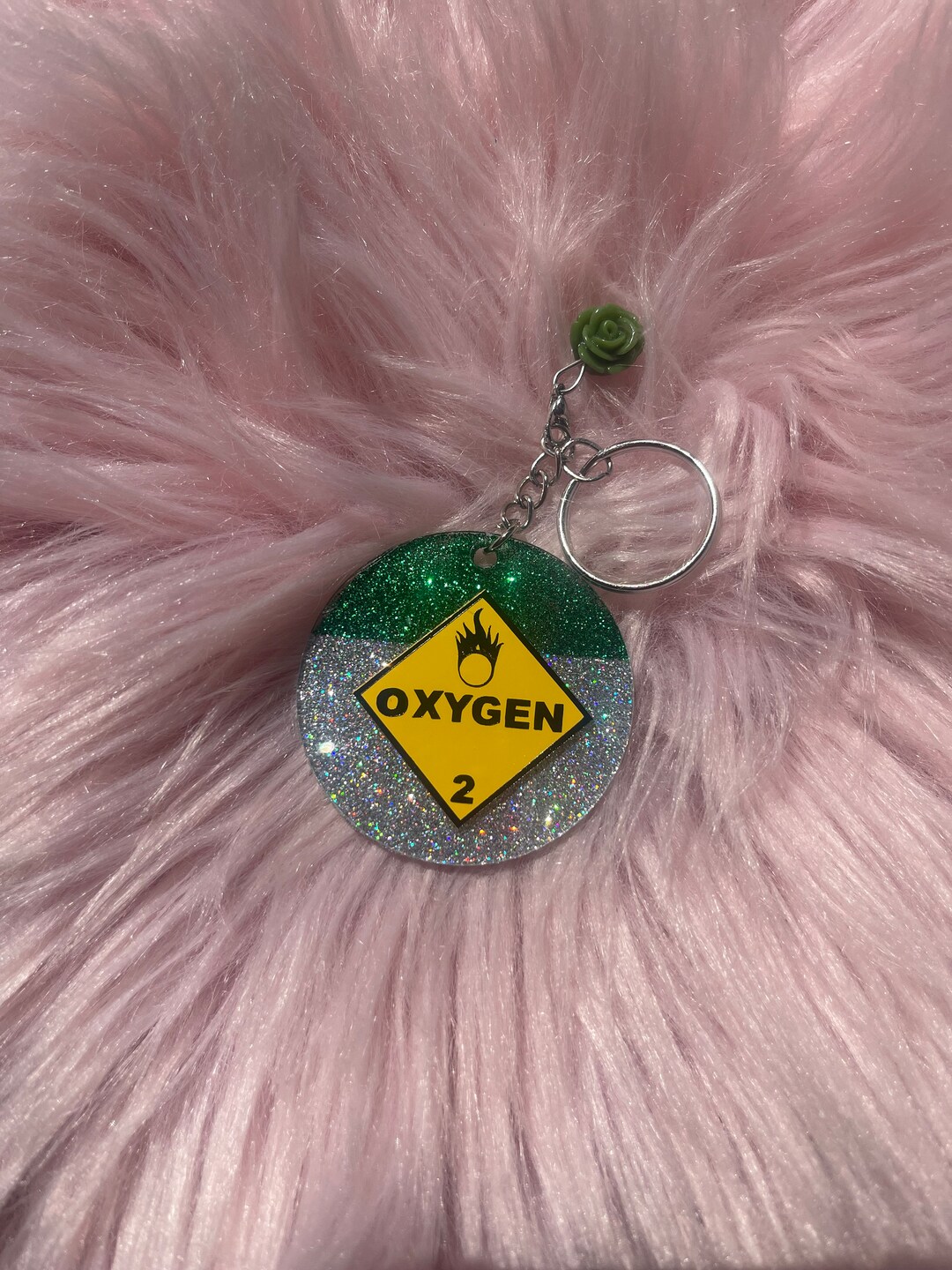 Oxygen Tank Keychain, Oxygen Tank Glitter Keychain, Oxygen Tank ...