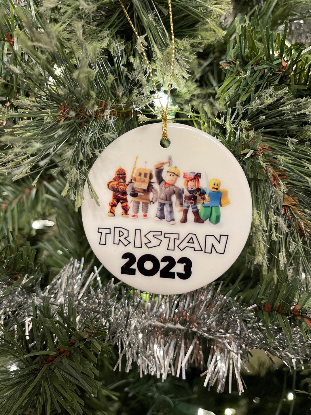 Roblox Ornament , Personalized Roblox Ornament, Video Gaming Ornament ...