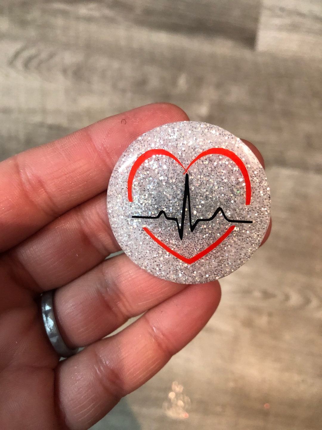Glittery Badge / Cath Lab Badge / Badge Reels for Nurses / Cute Badge ...