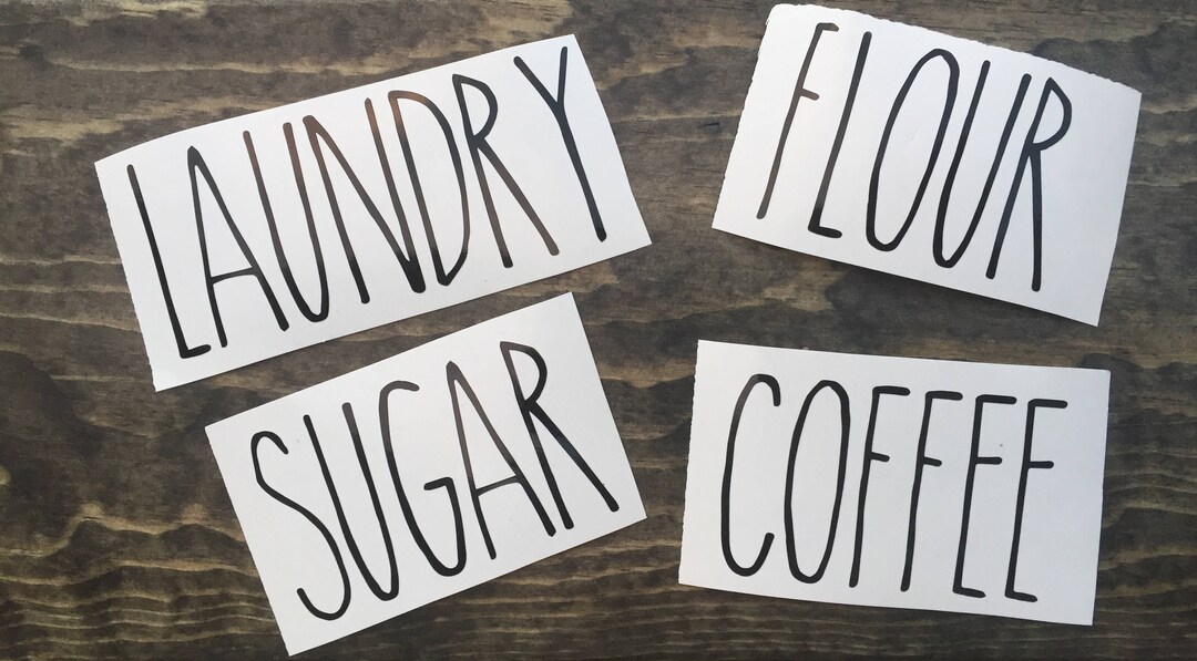 RAE DUNN Inspired Vinyl Decal Rae Dunn Rae Dunn Stickers - Etsy