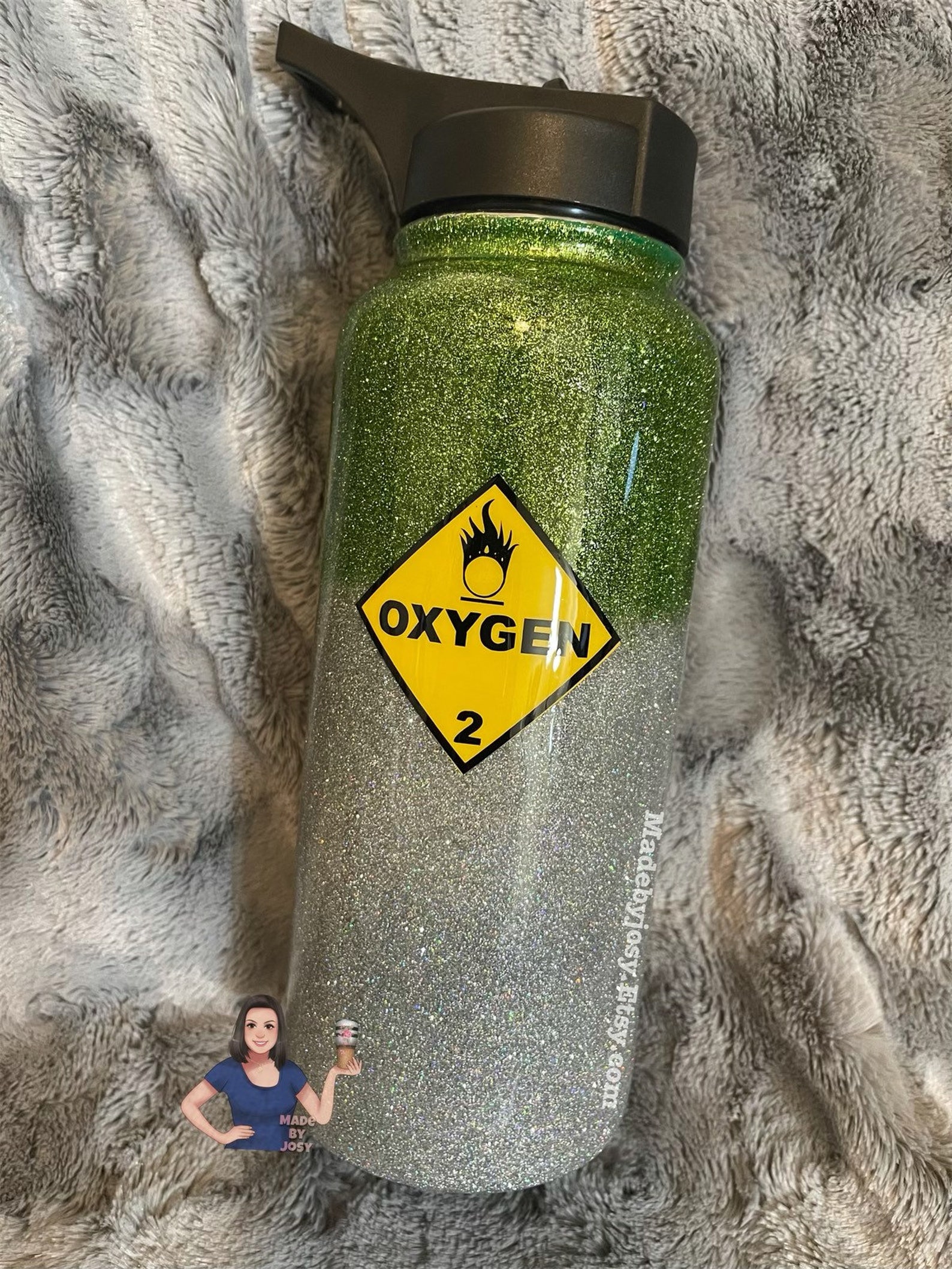 Oxygen tank water bottle / Respiratory Therapist / RT | Etsy