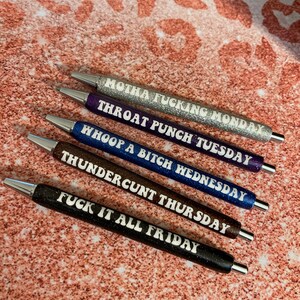 Humor Pens Office Jokes Adult Humor Pens Glittery Pens Gag - Etsy