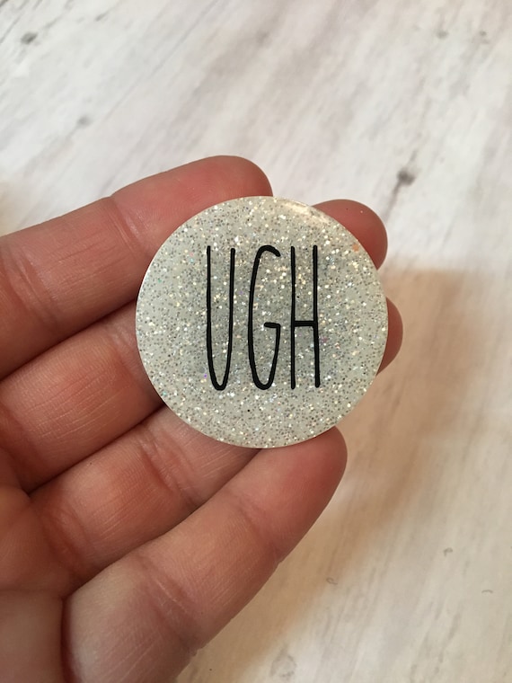 Glittery Badge / Rae Dunn Inspired Badge / Rae Dunn Inspired / | Etsy