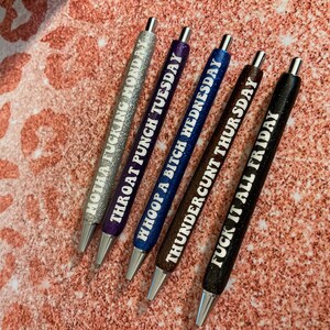 Humor Pens Office Jokes Adult Humor Pens Glittery Pens Gag - Etsy