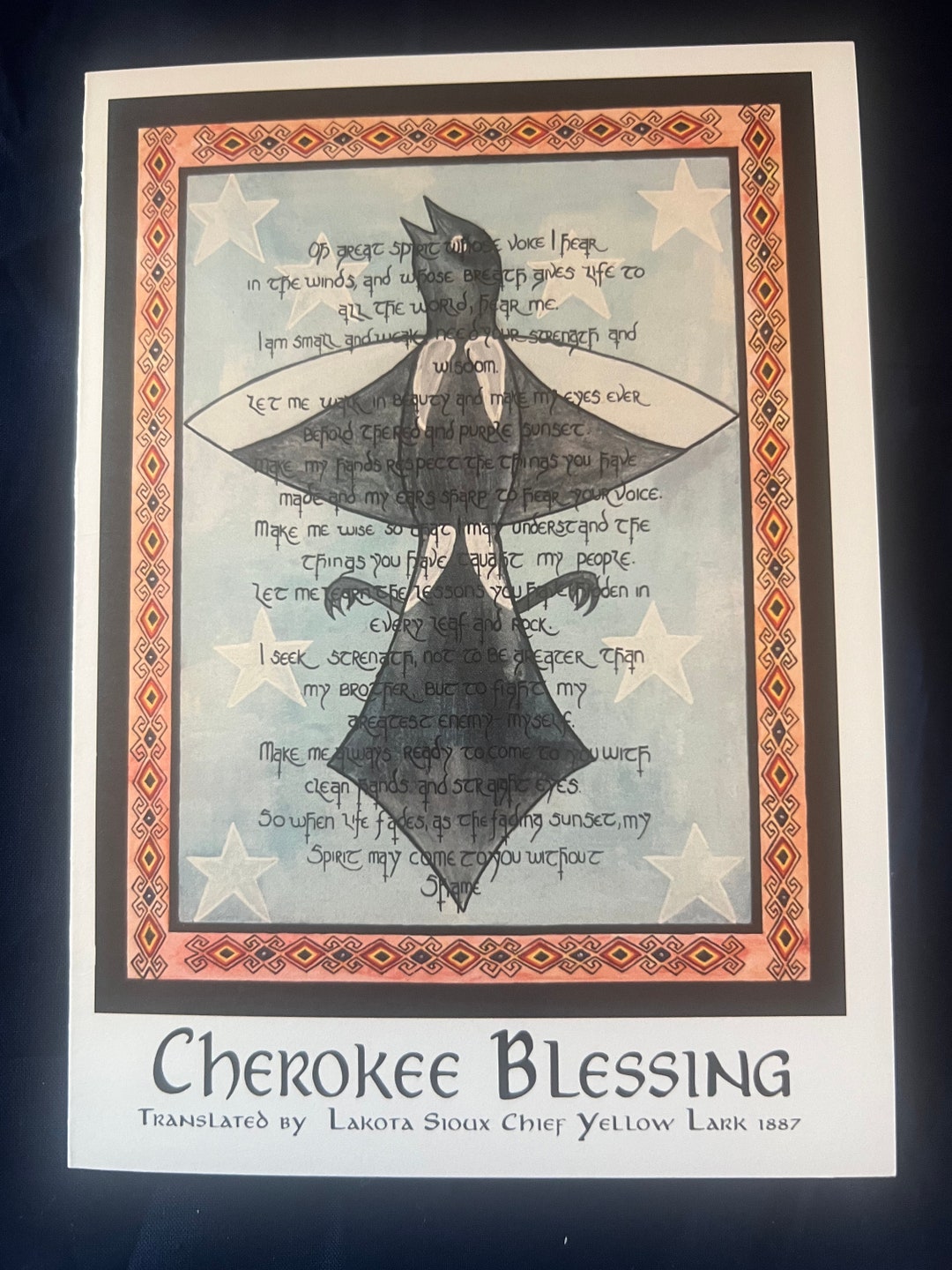 Cherokee Blessing 5x7 Card Set - Etsy