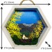 Orange Bird With Fall Scene Shadow Box -hexagon or Square - Etsy