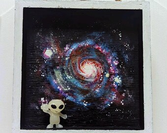 Extra Terrestrial Shadow Box Frame | Alien Go Home Art - Etsy