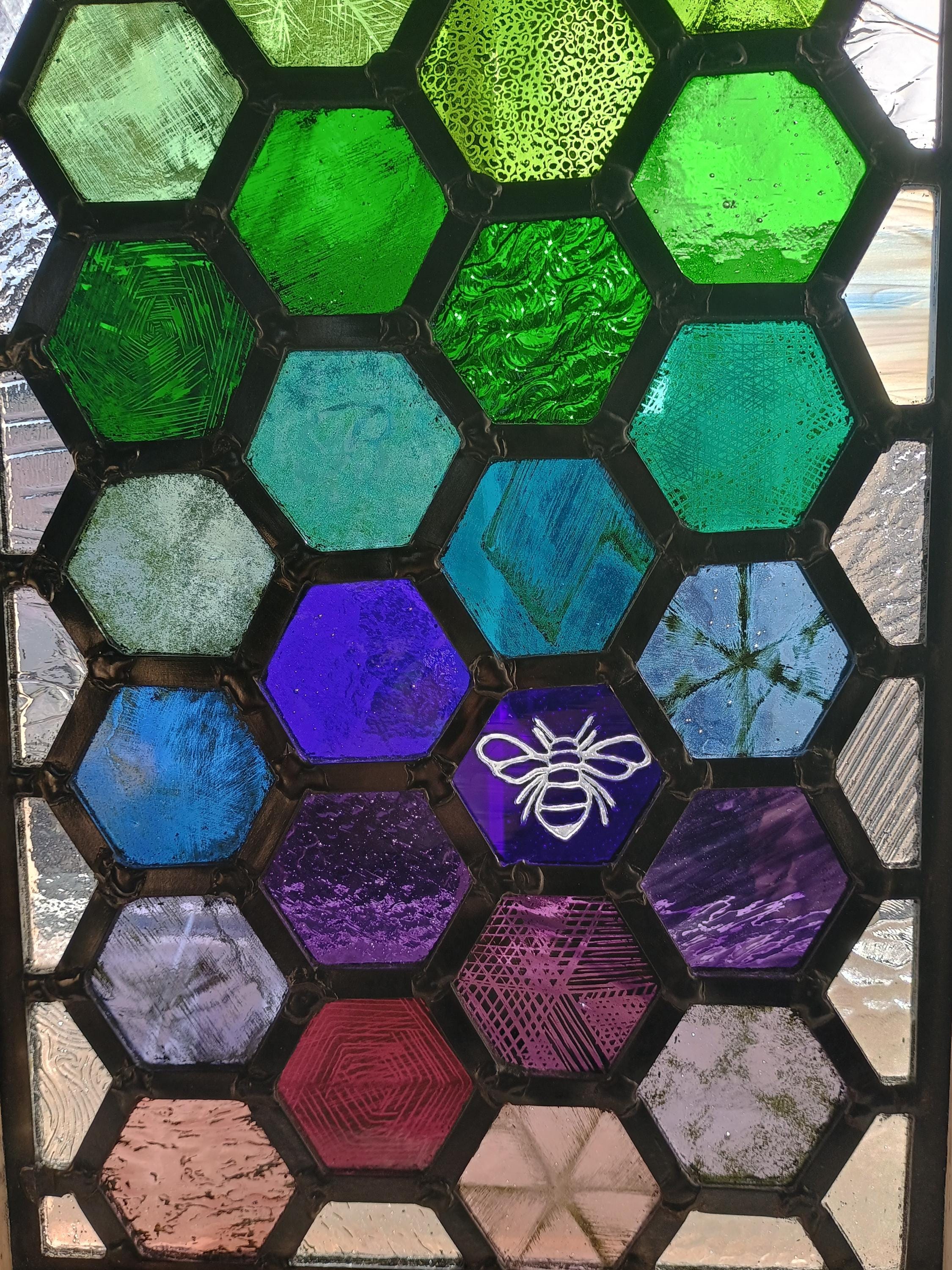 Bee Themed Stained Glass Window - Etsy