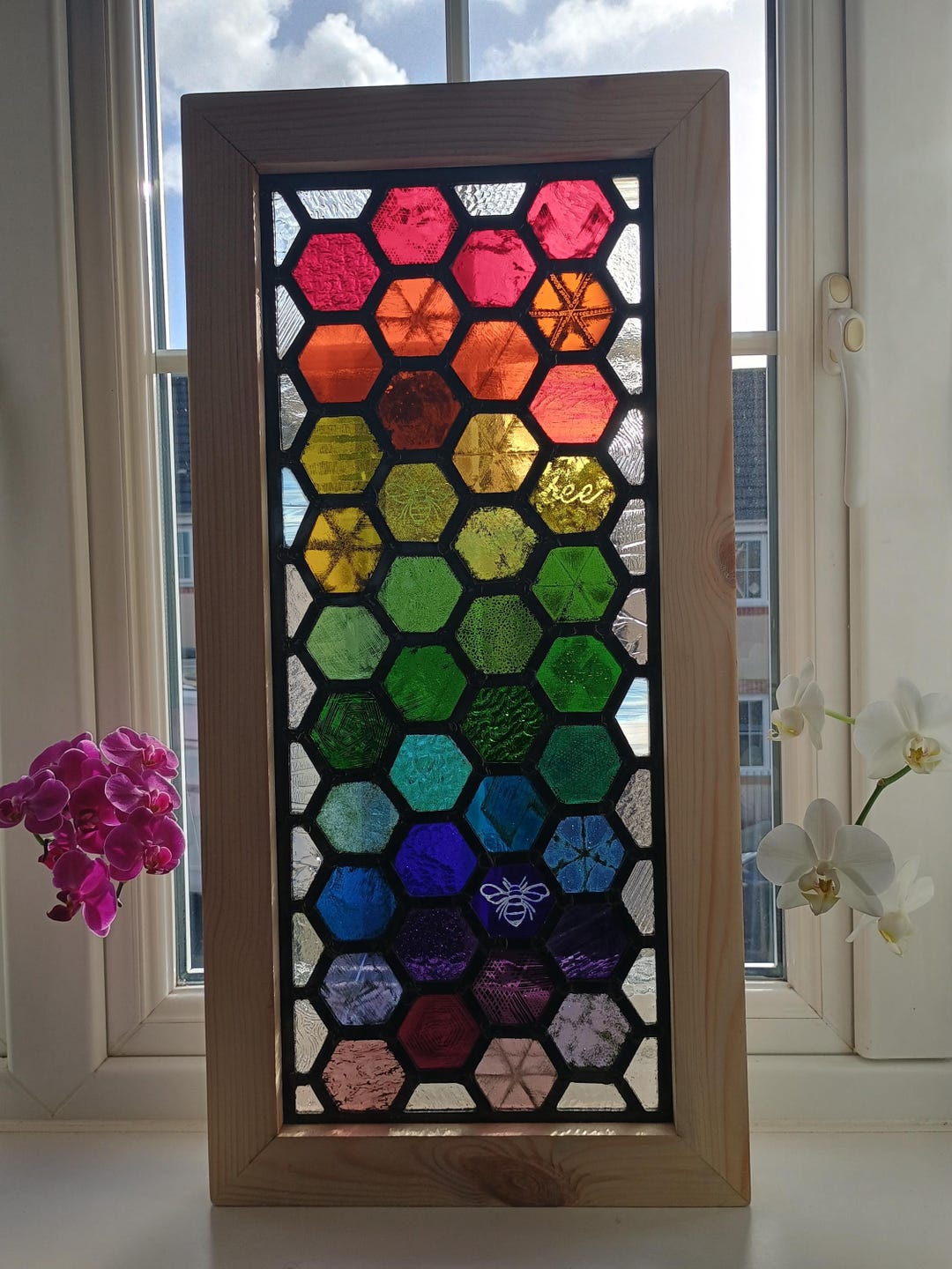 Bee Themed Stained Glass Window - Etsy