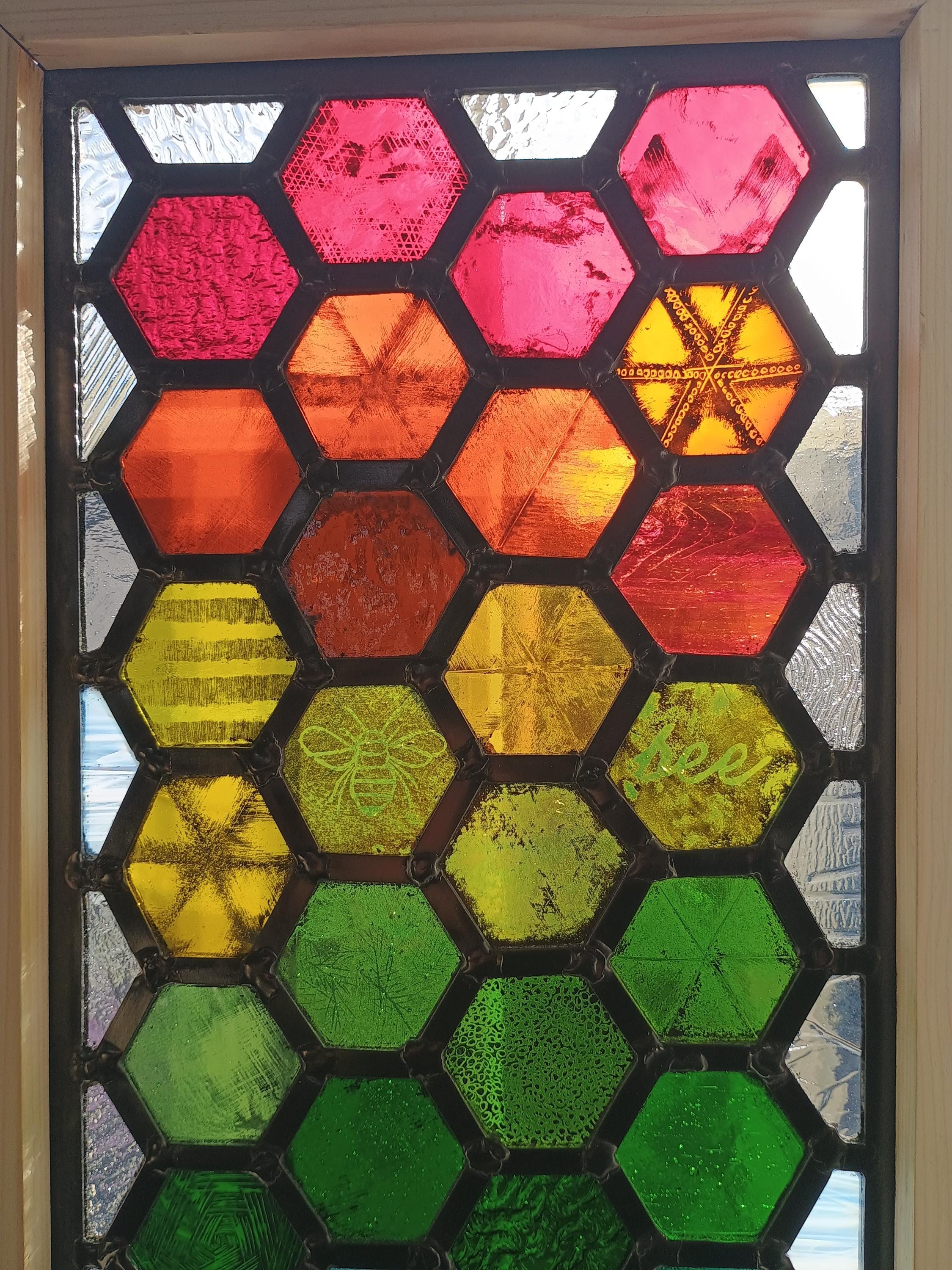 Bee Themed Stained Glass Window - Etsy