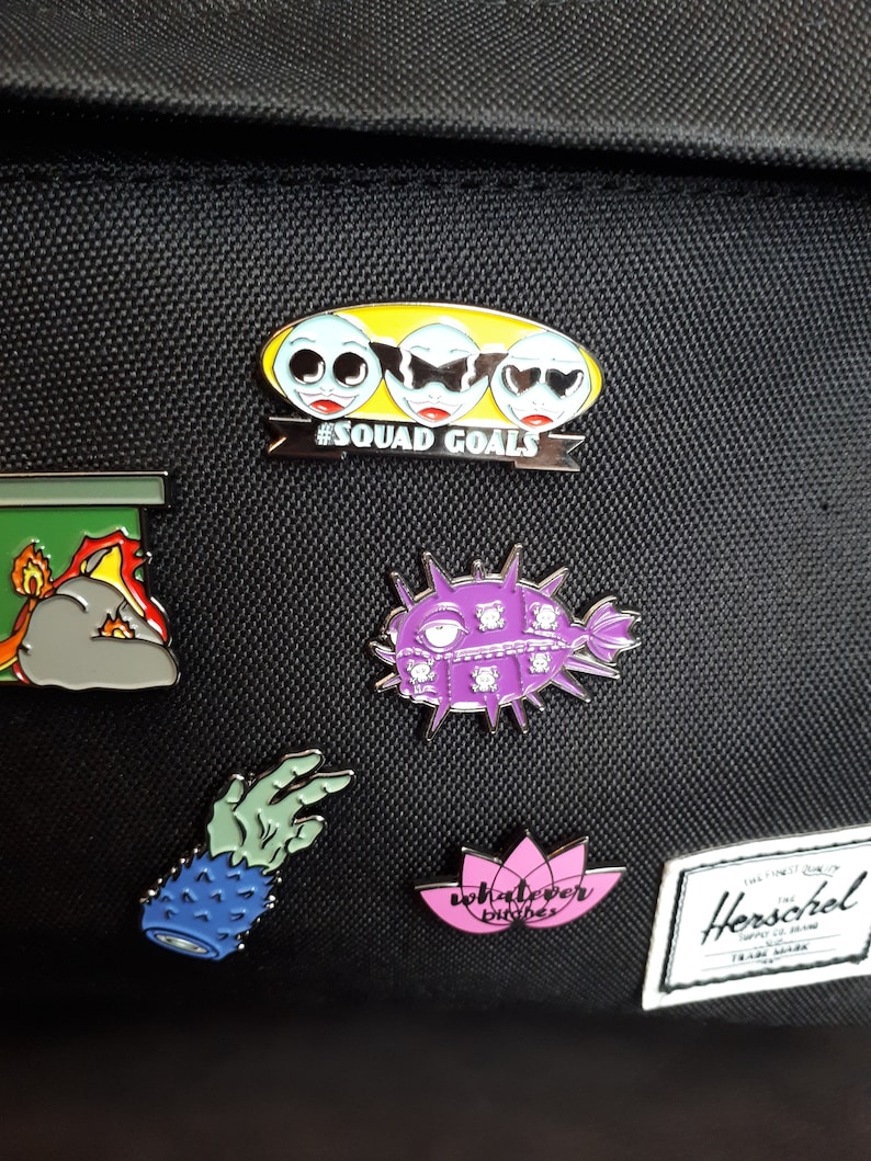 Simpsons Enamel Pins Treehouse of Horrors Monkey Paw Fugu | Etsy